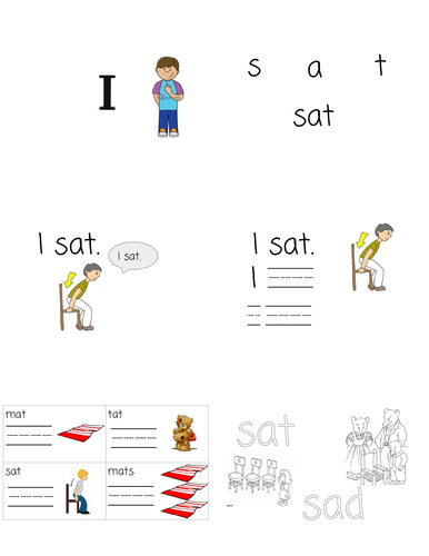 Phonics Set 1 Read Write Inc for KS1 A M S D I N P G O C K U B F E L H ...