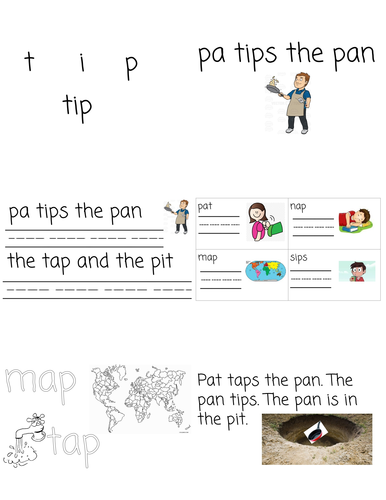 Phonics Set 1 Read Write Inc for KS1 A M S D I N P G O C K U B F E L H ...