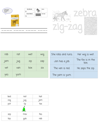 Phonics Set 1 Read Write Inc for KS1 A M S D I N P G O C K U B F E L H ...