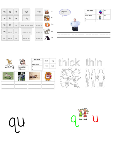 Phonics Set 1 Special Friends Read Write Inc. CH TH SH QU NG NK KS1 ...