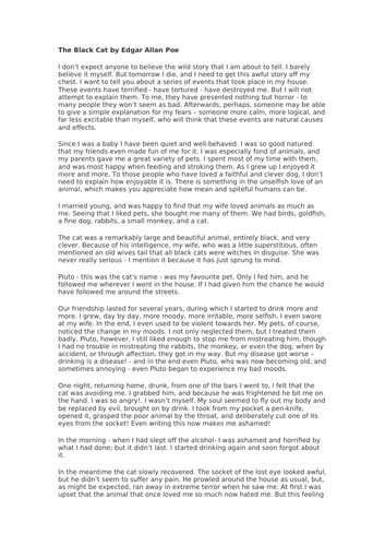 The Black Cat - Edgar Allen Poe | Teaching Resources