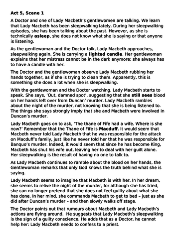 Macbeth: Act 5 for Lower Ability | Teaching Resources