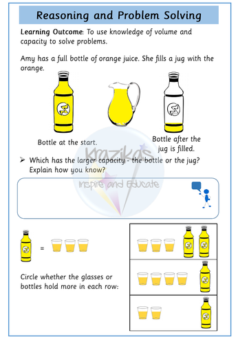 Volume and Capacity - Year 1 - White Rose Maths Style | Teaching Resources