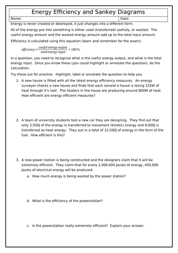 Efficiency Lesson | Teaching Resources