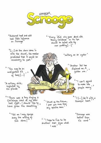 A CHRISTMAS CAROL Key Quotations POSTERS Revision GCSE - EIGHT ...