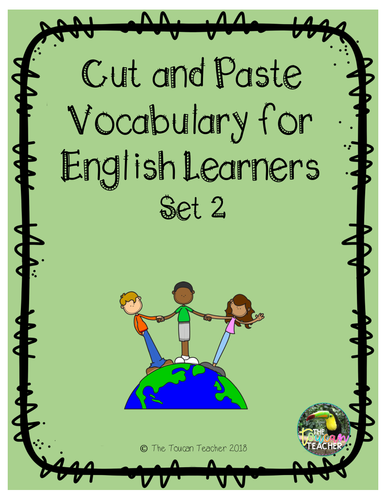 Cut and Paste vocab for English learners - set 2 | Teaching Resources