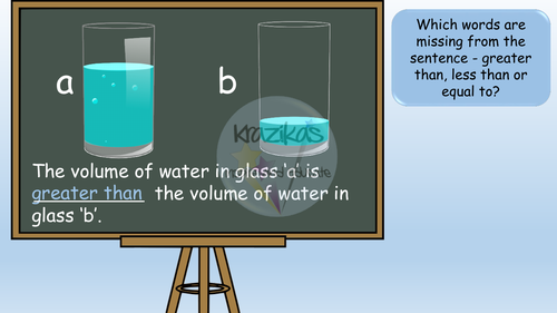 Volume and Capacity - Year 1 | Teaching Resources