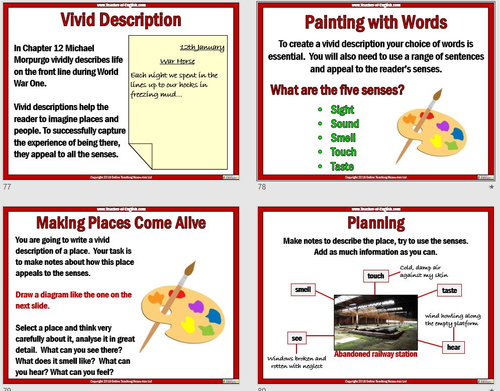 War Horse (138-slide PowerPoint, 14 lessons and 7 worksheets ...