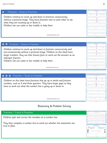 Year 4 – Spring Fractions Week 2 - Differentiated Resources - WR 3.0 ...