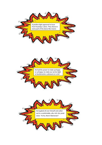 Quote Explosions for Fezziwig | Teaching Resources