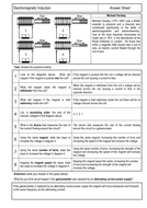 Electromagnetic Induction | Teaching Resources