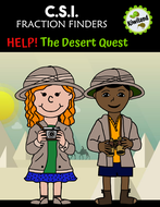 CSI Finding Fractions Help!- The Desert Quest (A Math Murder Mystery ...