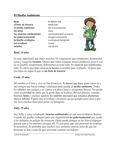 Spanish Environment Bundle: TOP 6 Resources at 35% off! (medio ambiente ...