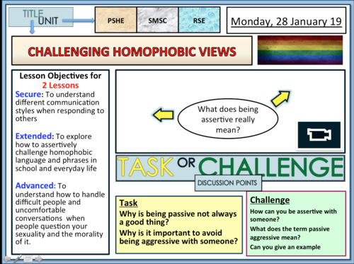 Homophobia - How to Respond. LGBT | Teaching Resources