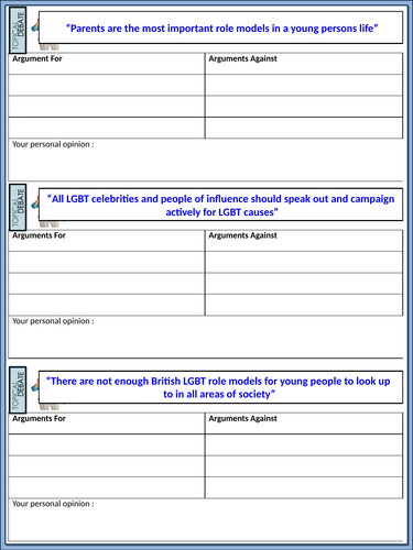 LGBT Role Models - Equality & Diversity | Teaching Resources