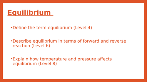 C8 Equilibrium (AQA) | Teaching Resources