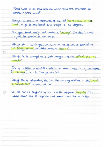 EDUQAS GCSE English Language Summer 2018 Paper 1 Q3 - LANGUAGE question ...