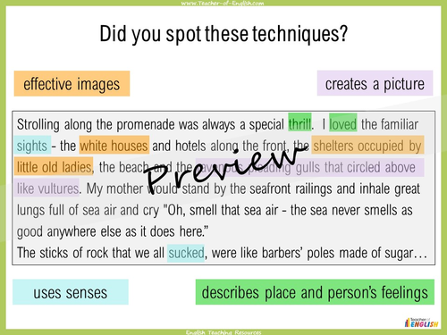 Edexcel GCSE English Language Exam Preparation - Paper 1, Section B ...