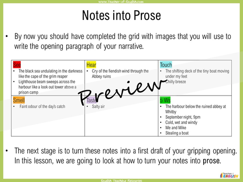 Edexcel GCSE English Language Exam Preparation - Paper 1, Section B ...