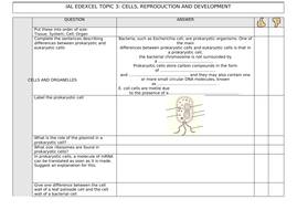IA LEVEL STUDENTLEARNING GRID : CELLS, REPRODUCTION AND DEVELOPMENT ...