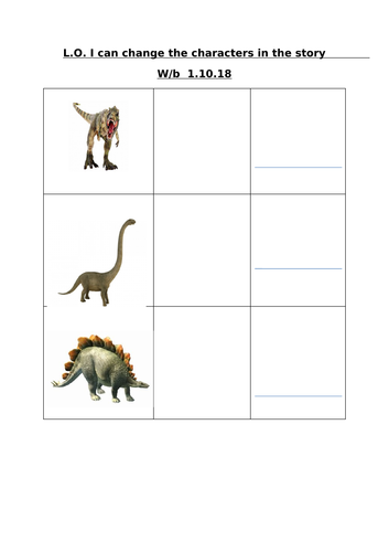 The Little Dino talk for writing story and resources | Teaching Resources
