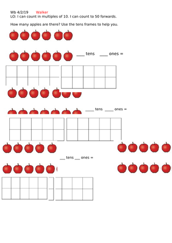 White rose year 1 spring 1 place value | Teaching Resources