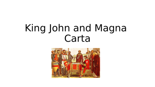 3. King John and Magna Carta | Teaching Resources