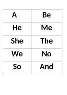 One-Syllable-Flashcards-List | Teaching Resources