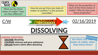 KS3 - Particle Model - Dissolving | Teaching Resources