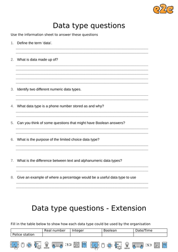Cambridge Nationals in ICT: Data | Teaching Resources