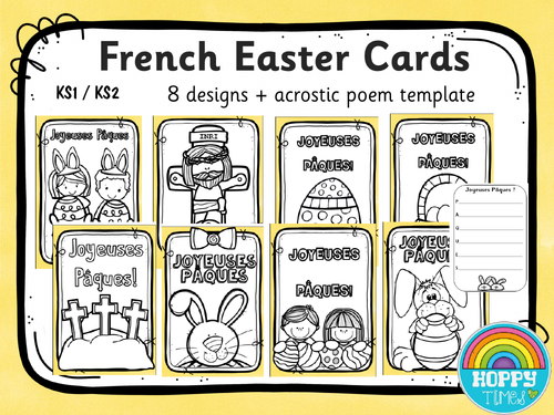 FRENCH EASTER CARDS | Teaching Resources