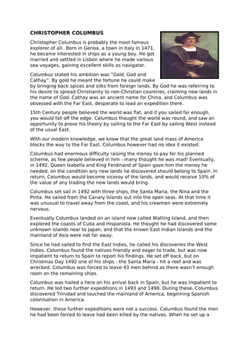 Age of Exploration Christopher Columbus | Teaching Resources