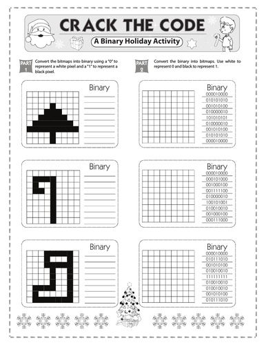 Image Representation - Bitmap - Binary worksheet with answers ... Image Representation - Bitmap - Binary worksheet with answers ...