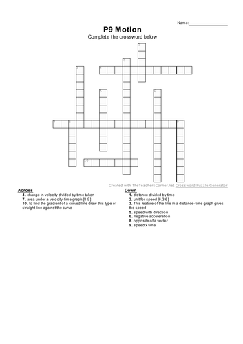 Physics GCSE Revision Crosswords | Teaching Resources