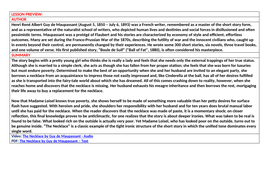 THE NECKLACE - STORY COMPREHENSION - TASKS AND EXERCISES | Teaching ...