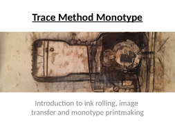 Trace Method Monotype - Art | Teaching Resources