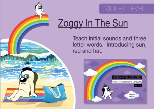 Initial Sounds And Three Letter Words: Zoggy In The Sun | Teaching ...
