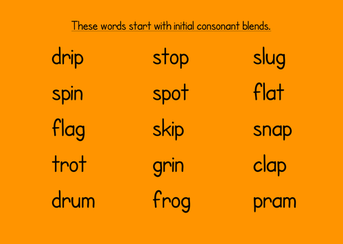 Phonics And Spelling Practice: Initial Consonant Blends & Digraphs ...
