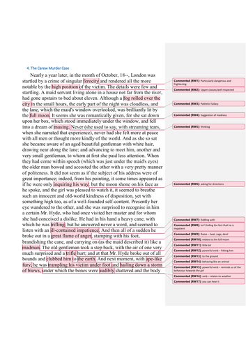 Annotated Jekyll and Hyde full 10 chapters | Teaching Resources