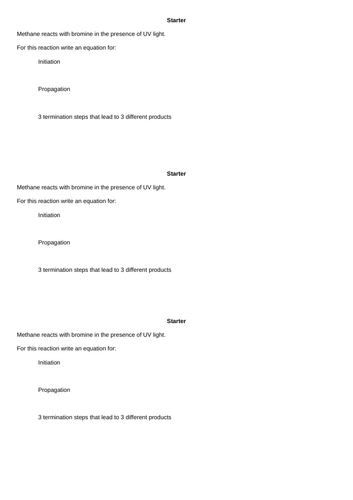 AQA AS level Unit 3 Section 3 Alkenes | Teaching Resources AQA AS level Unit 3 Section 3 Alkenes | Teaching Resources