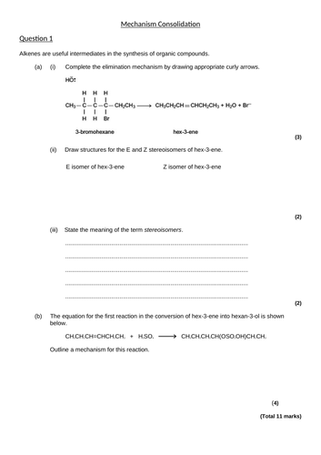 AQA AS level Unit 3 Section 3 Alkenes | Teaching Resources AQA AS level Unit 3 Section 3 Alkenes | Teaching Resources