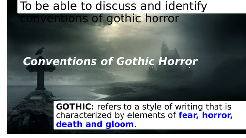 Introduction to Gothic Horror - Lamb to the Slaughter and The Landlady ...