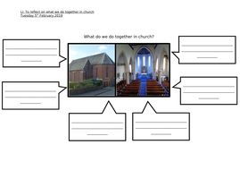 Features of a church and what we do in church | Teaching Resources