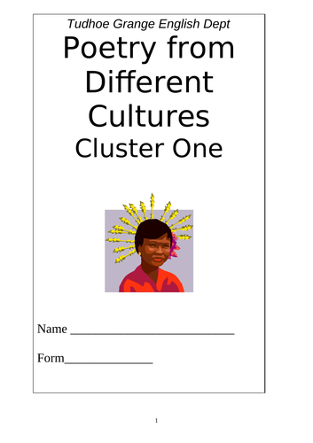Culture and Identity Poetry | Teaching Resources