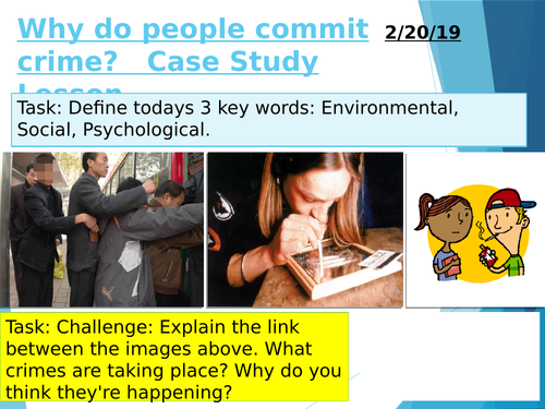 Why do people commit crime? | Teaching Resources