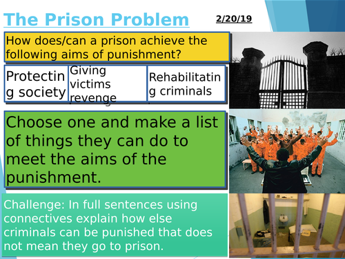 Crime: Problems with prisons. | Teaching Resources