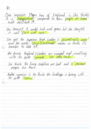 EDUQAS GCSE English Language Paper 1 2016 exam Q1-Q5 PowerPoint ...