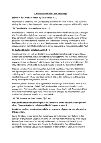 Eduqas Religious Studies Route A GCSE Mock Papers and Model Answers ...