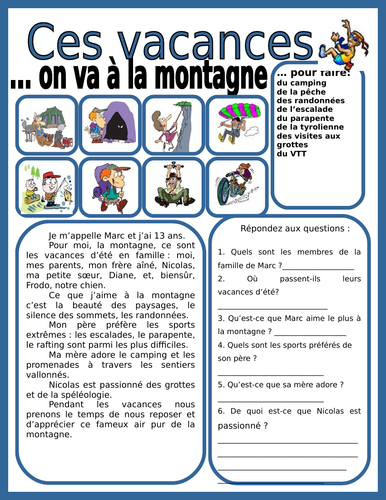 BUNDLE ON VACANCES FOR GCSE FOUNDATION | Teaching Resources