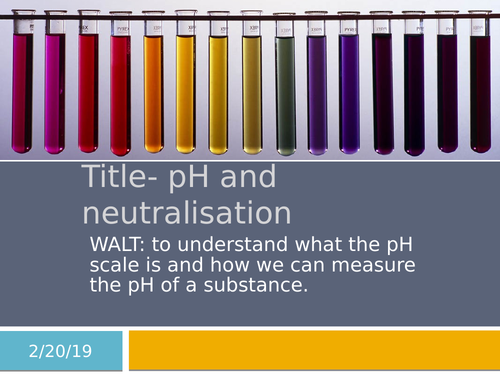 AQA GCSE CHEMISTRY PH SCALE WITH WORKSHEET. | Teaching Resources